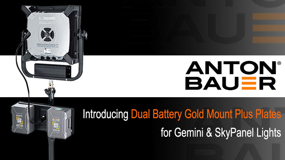 Anton Bauer Announces Dual Battery Gold Mount Plus Plates for Gemini ...